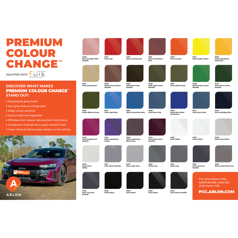 Arlon Premium Colour Change - Barevné wrap fólie | Antalis CZ